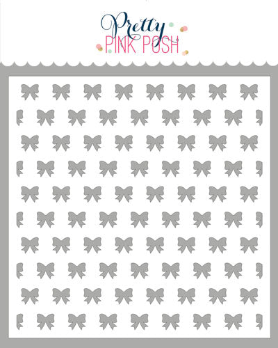 Pretty Pink Posh Tiny Bows Stencil – Sharin Crafter Studio LLC